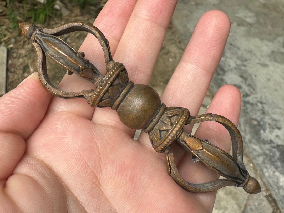 Mini Pure Copper Vajra Phurba Creative Handmade Buddha Vajra Handicraft ...