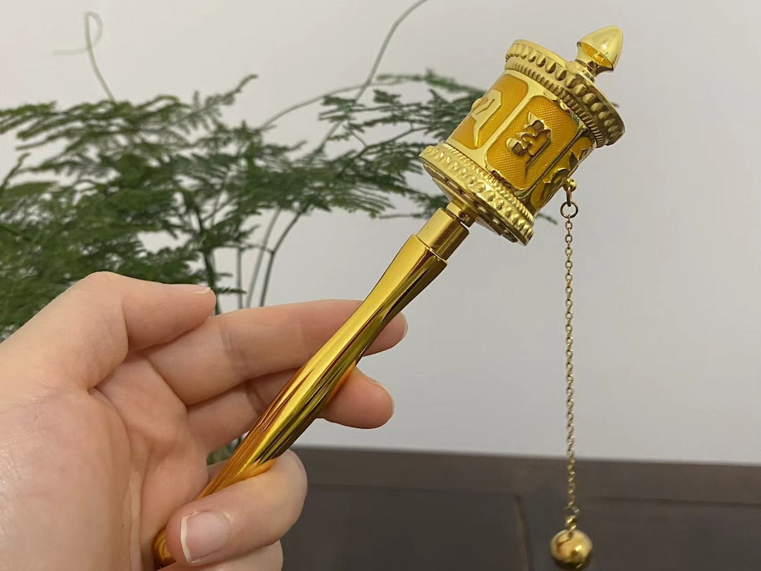 Tibetan Buddhist Handcrafted Prayer Wheel Wall Hanging Nepal Om Mani ...