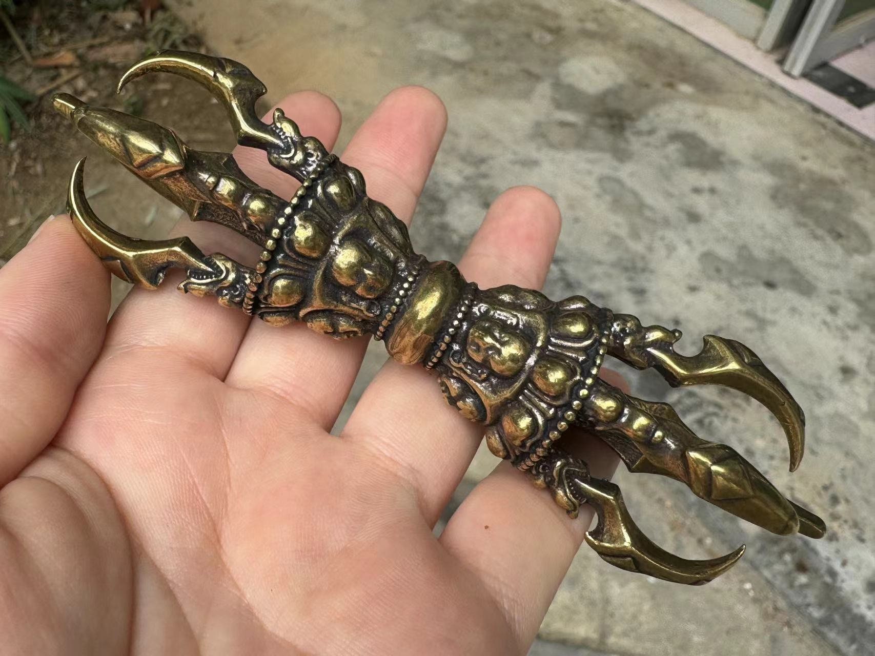 Pure Copper Vajra Phurba Creative Feng Shui Decor Vajra Handicraft ...