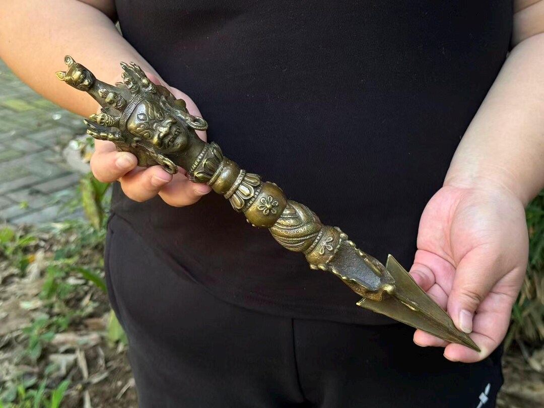 Lage Copper Vajra Phurba Pestle Handmade Buddha Vajra Handicraft ...