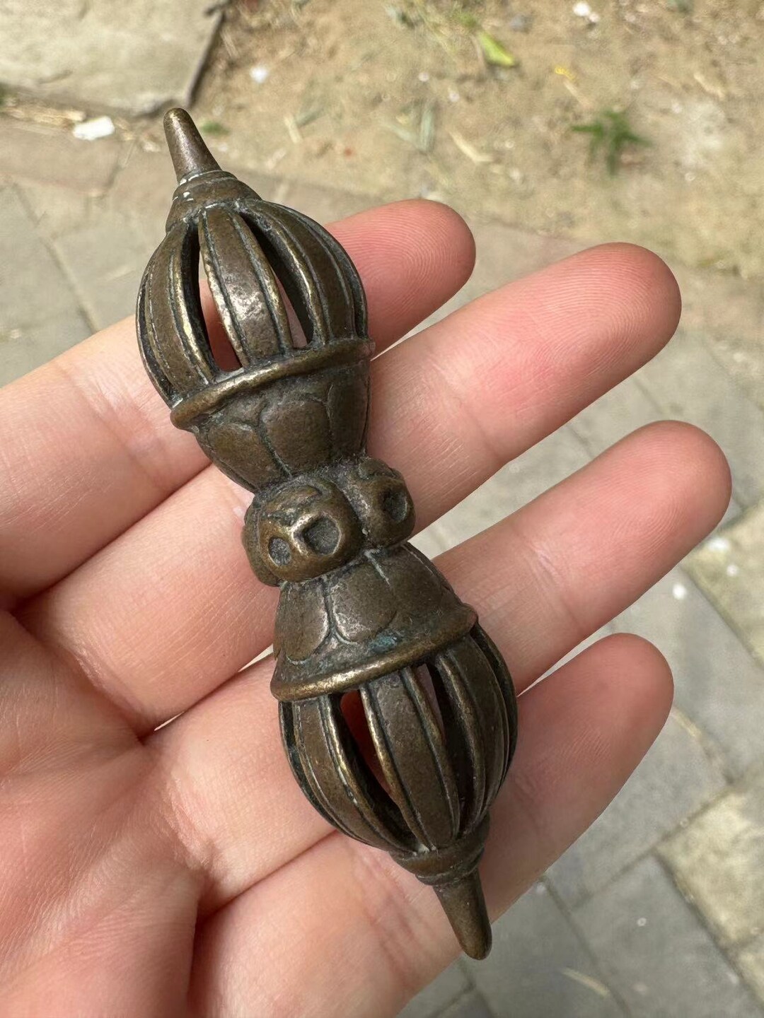 Mini Pure Copper Vajra Phurba Creative Handmade Buddha Vajra Collection ...