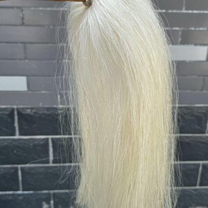 Natural White Horse Tail, Fly Whisk Duster,wood Handle Horsetail, Whisk ...