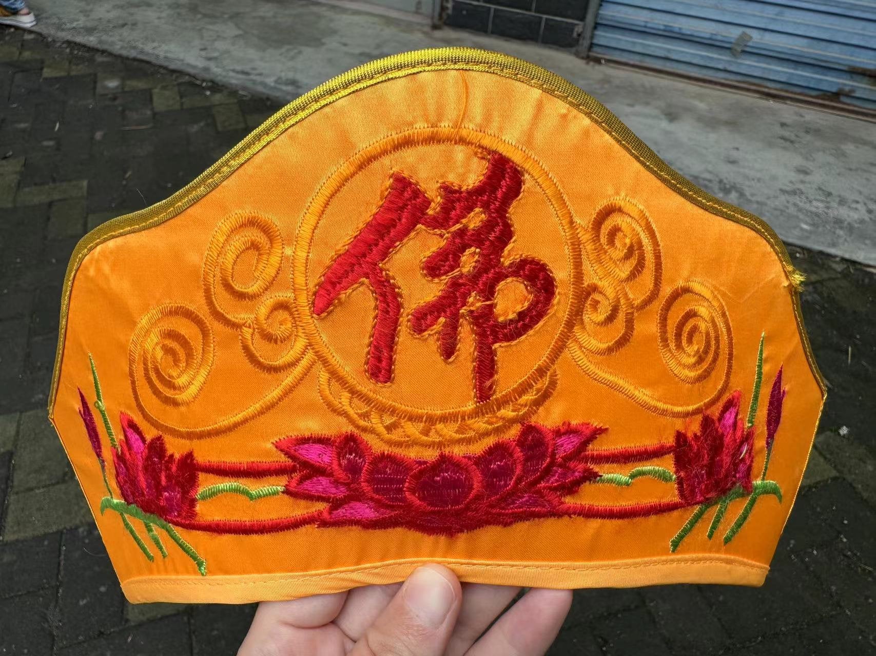 Tibet Buddhist Ritual Crown Hat Nepal Sitting Buddha Cap, Sakyamuni ...