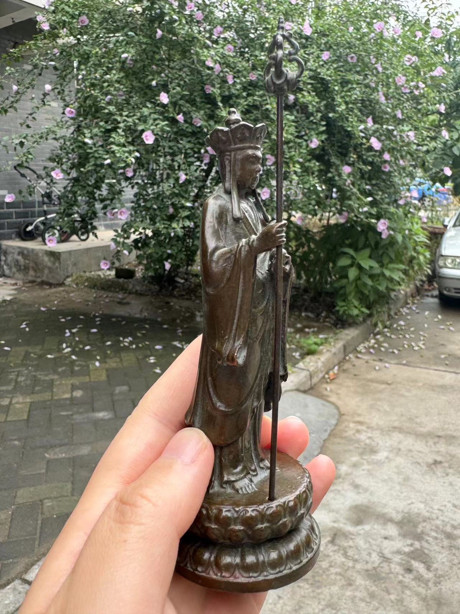 Copper Ksitigarbha Bodhisattva Standing Posture Dizang Pusa Copper ...