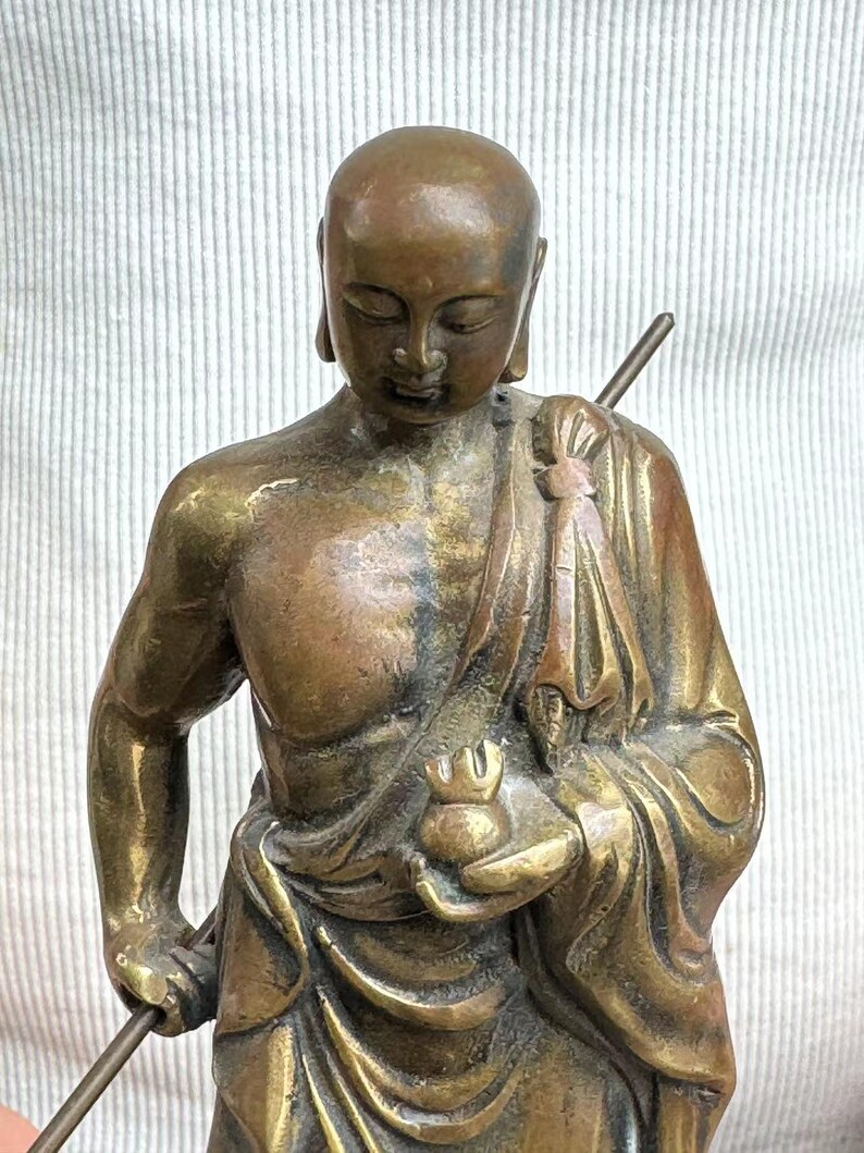Tibetan Copper Ksitigarbha Bodhisattva Standing Posture Dizang Pusa ...