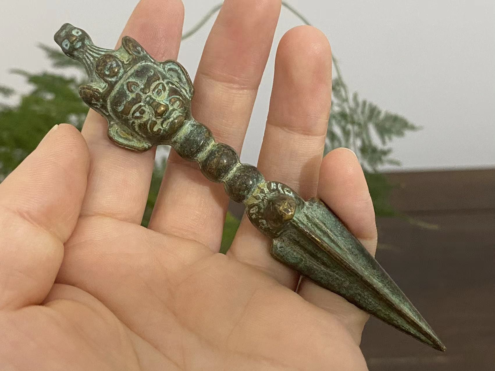 Copper Phurba Mascot Buddhism Vajra Phurba Amulet,tibetan Buddhist ...