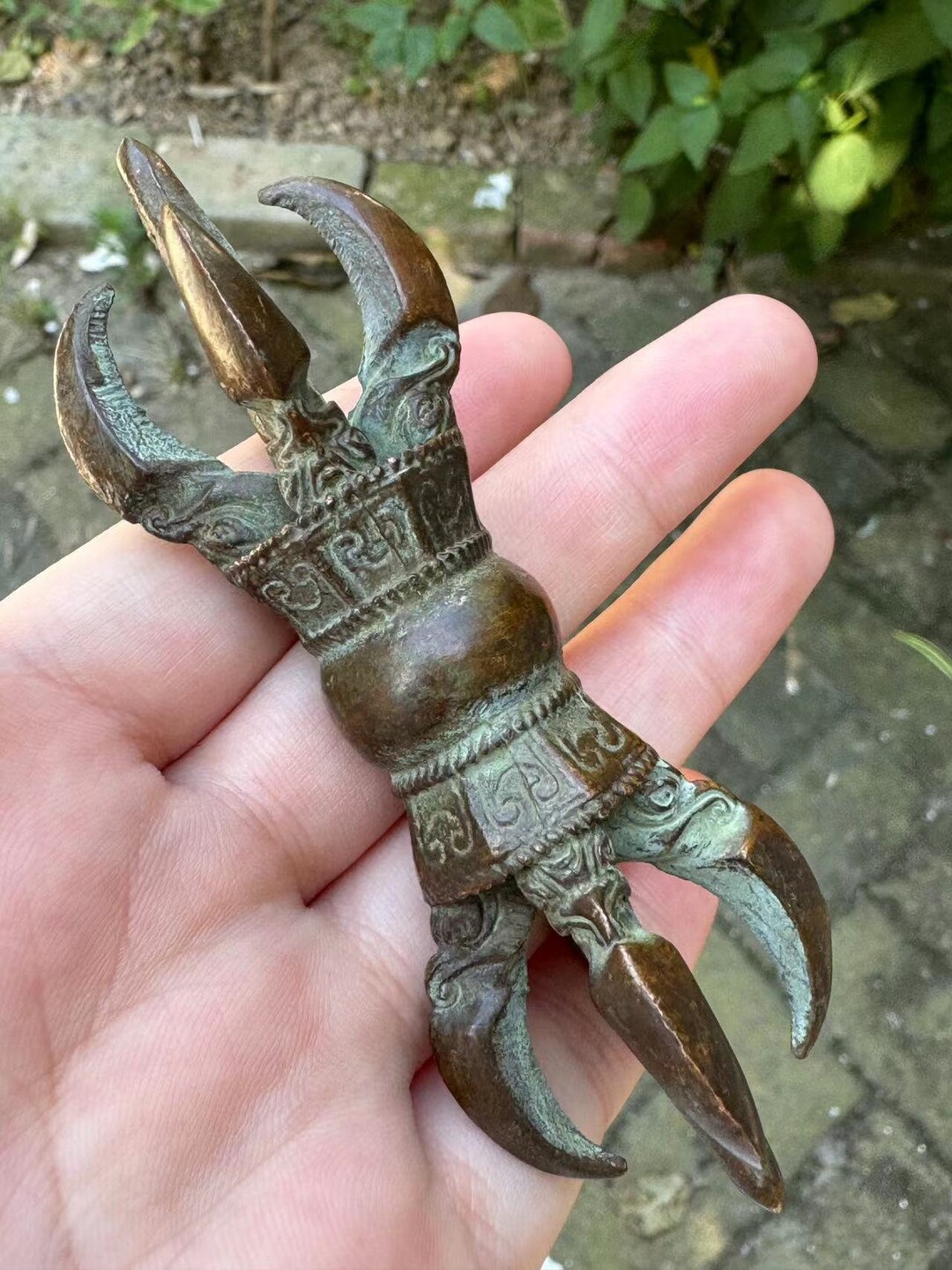 Nepal Copper 5 Vajra, Creative Handmade Buddha Vajra Handicraft ...