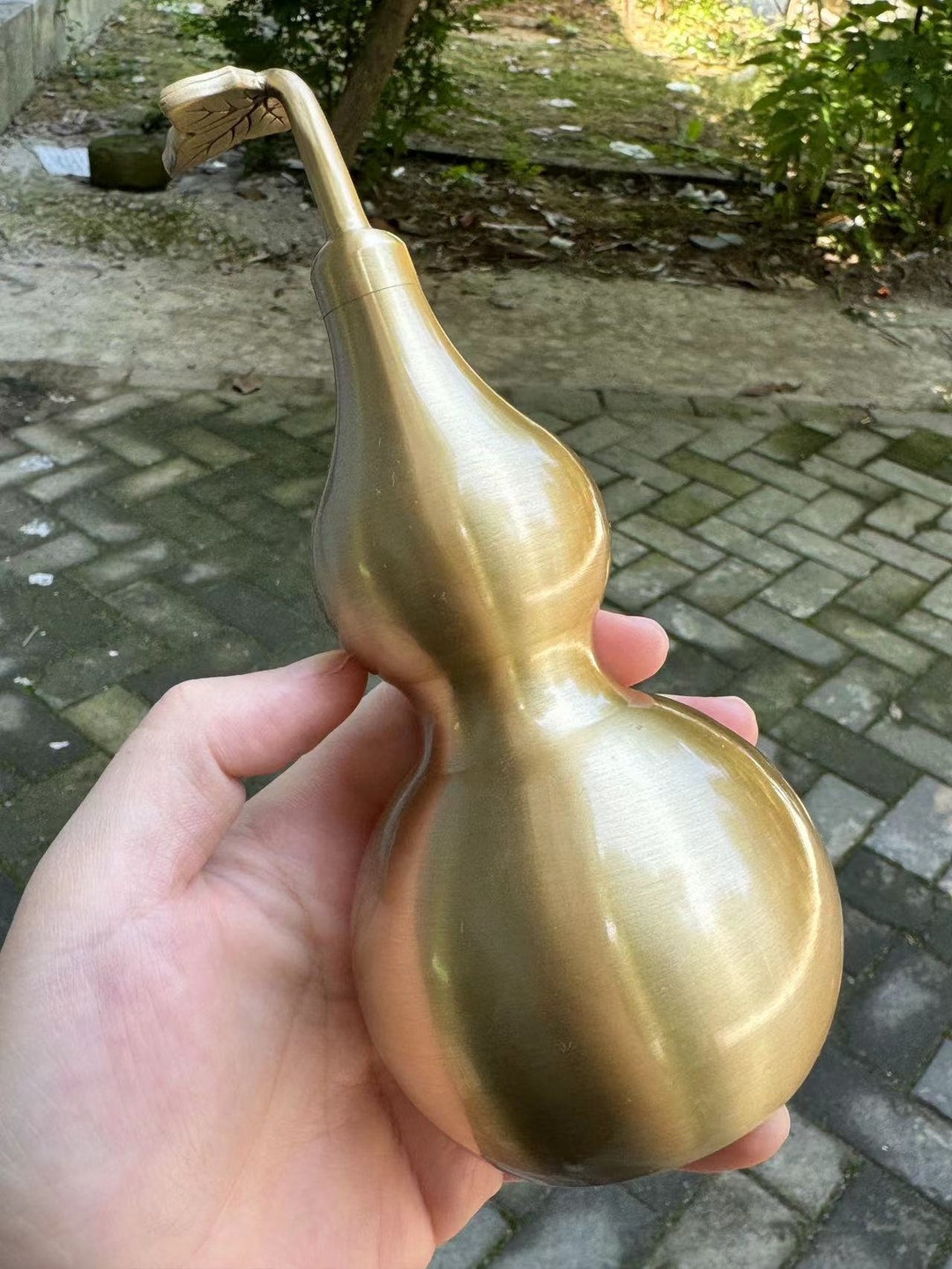 Brass Hu Lu Feng Shui Decor Blessing Good Lucky Prosperity Gifts Wu Lou ...