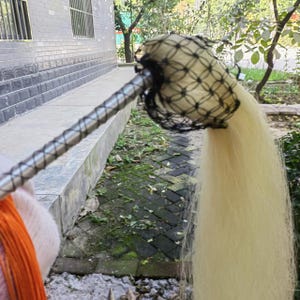 Natural White Real Horse Tail Buddha Dust Props Wood Handle Horsetail ...