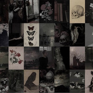 MEGA BUNDLE 4 in 1 Gothic Dark Moody Collage Kits | 525+ PCS Vintage ...