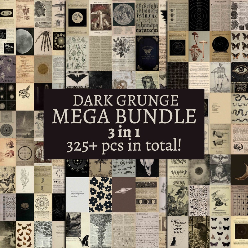 Grunge Collage Kit - Etsy