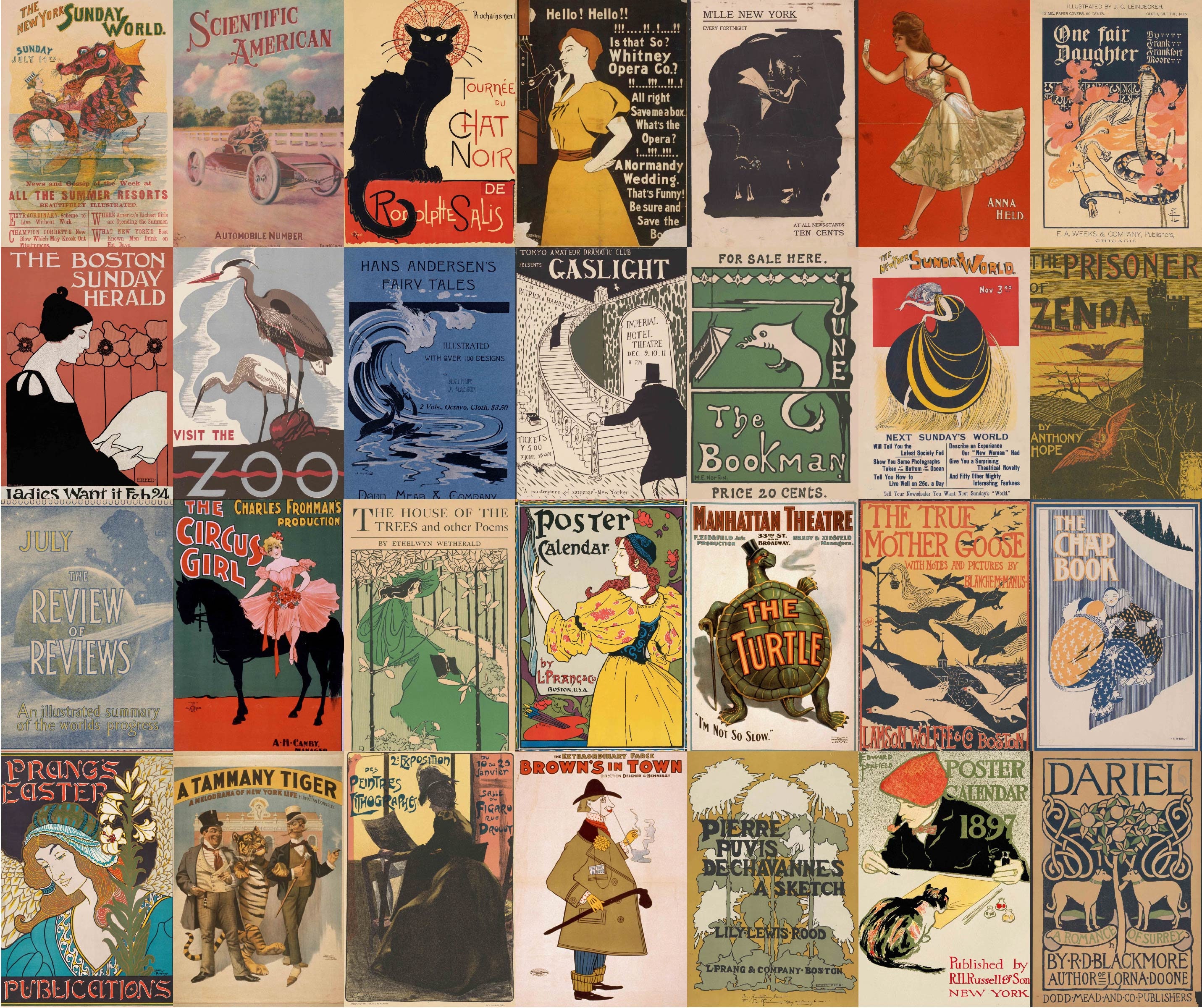 Aesthetic Vintage Poster Collage Kit 104 PCS High Quality Retro ...