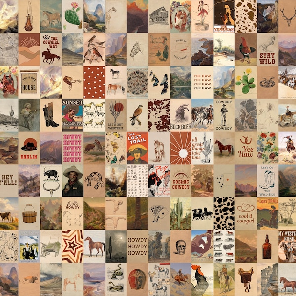 Western Posters Collage - Etsy