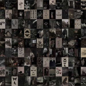MEGA BUNDLE 4 in 1 Gothic Dark Moody Collage Kits | 525+ PCS Vintage ...