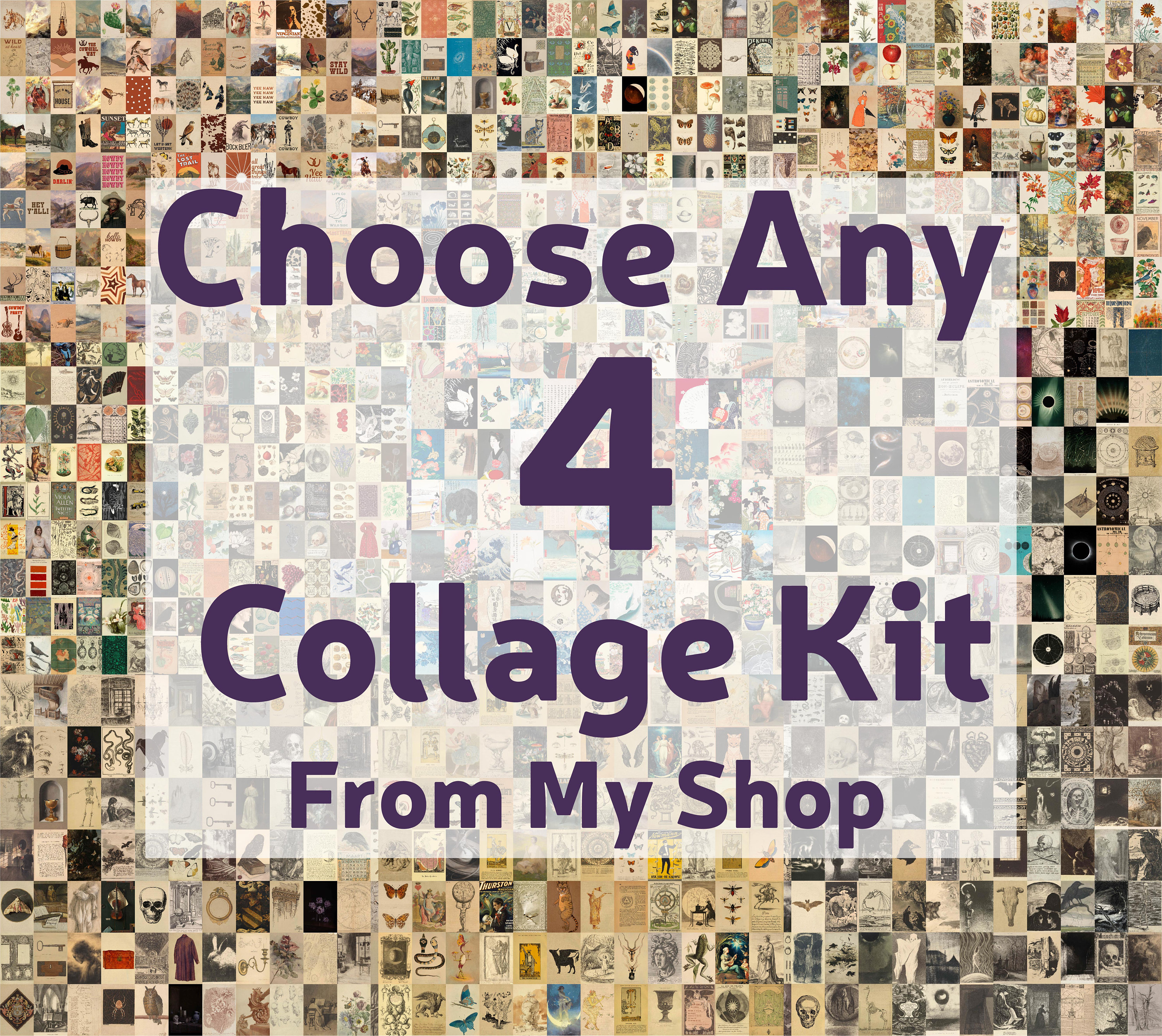 Customizable Photo Wall Collage Kit | Choose Any 4 (digital Download ...