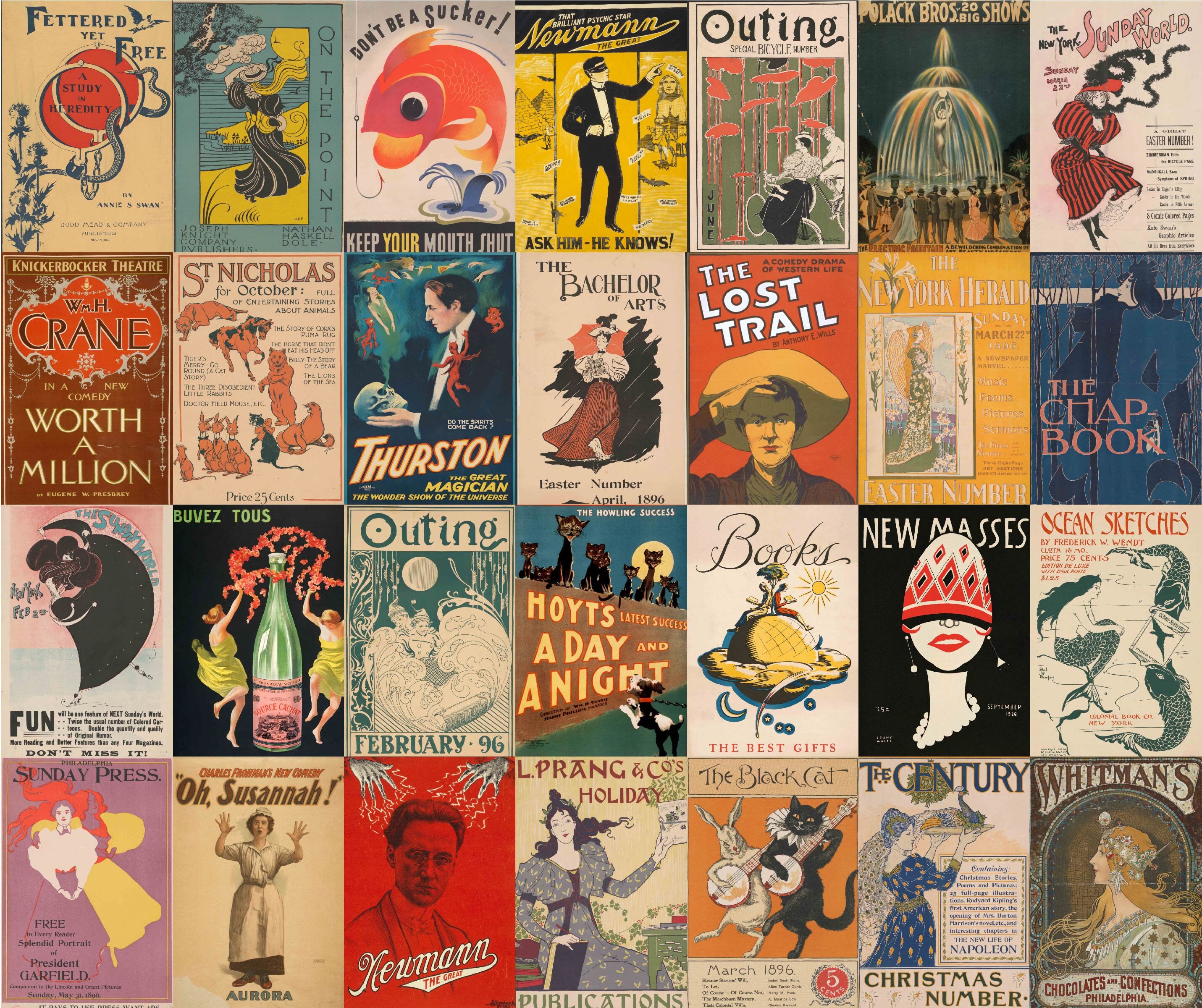 Aesthetic Vintage Poster Collage Kit 104 PCS High Quality Retro ...