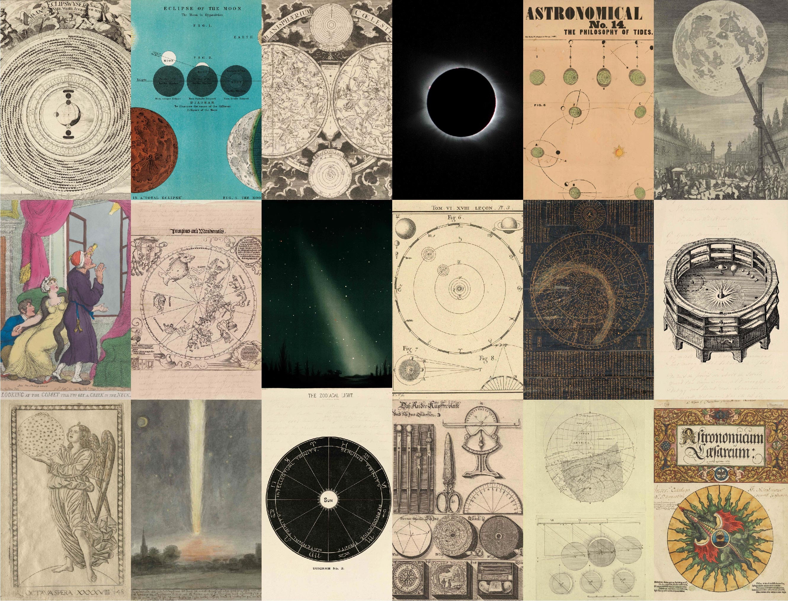 Vintage Astronomy Wall Collage Kit Cosmic & Celestial Collage - Etsy UK