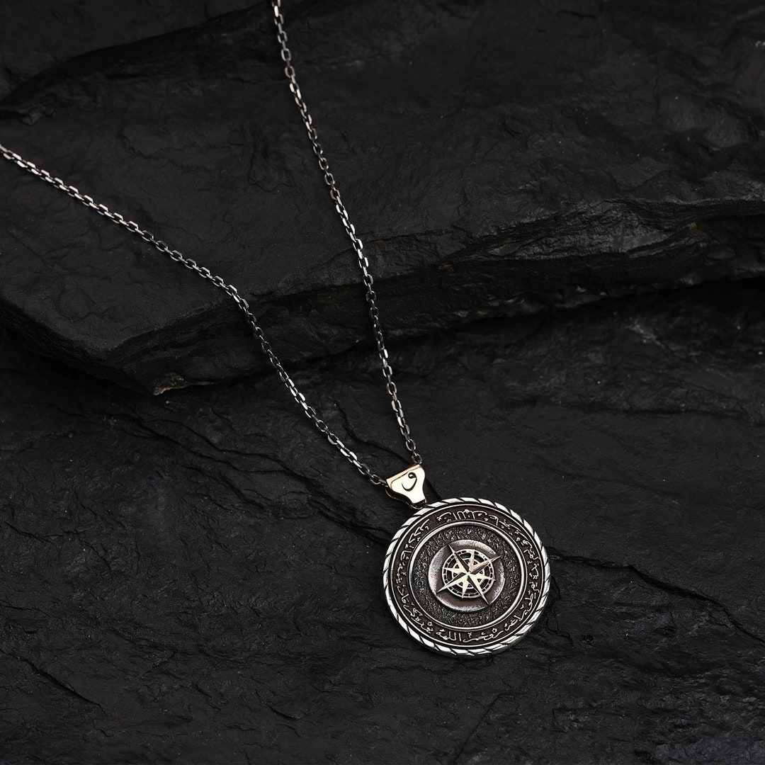 Custom Islamic Pendant for Men, Qur'an Necklace Men, Personalized ...