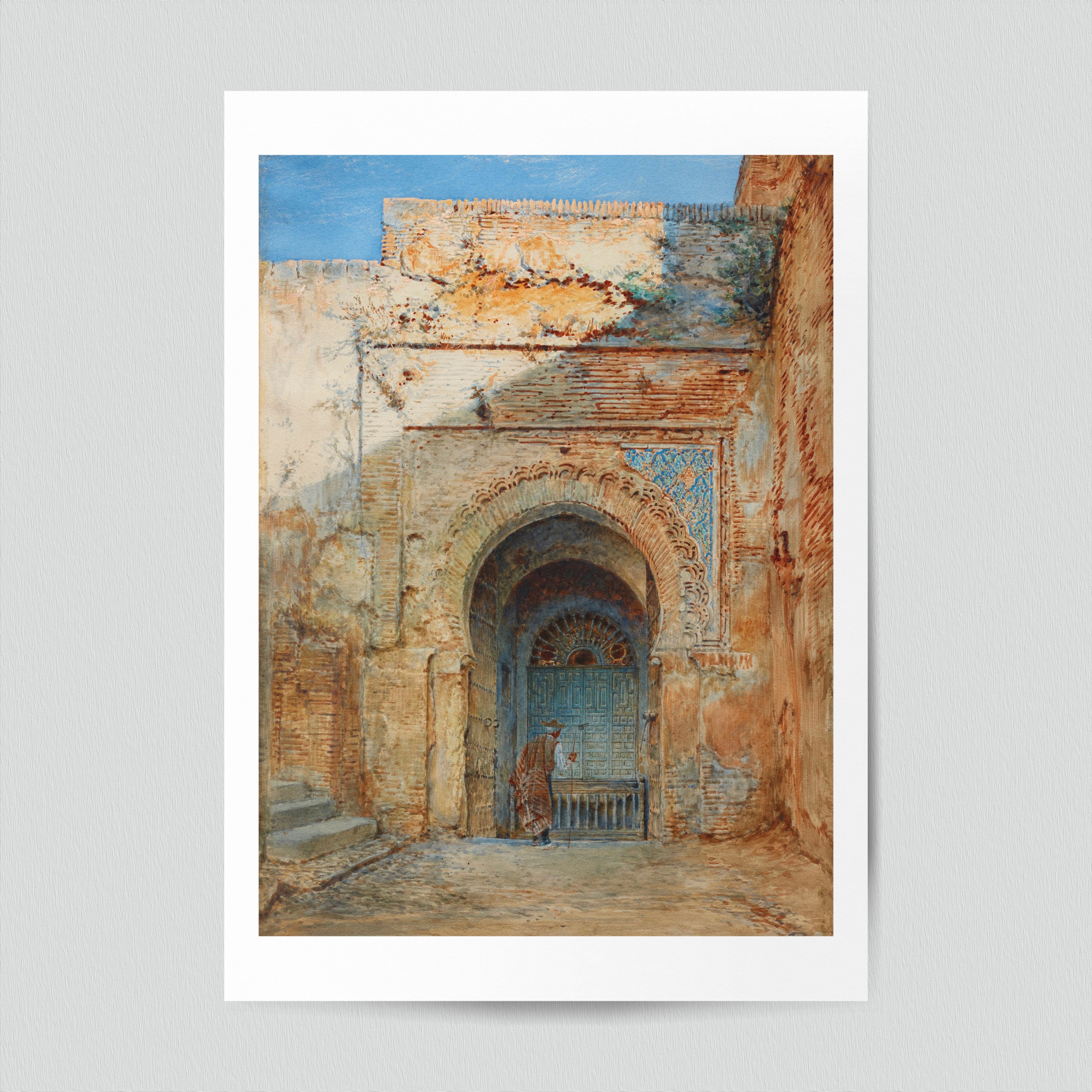 Old Moorish Gateway Alhambra Poster Oriental Art Poster Henry Stanier ...