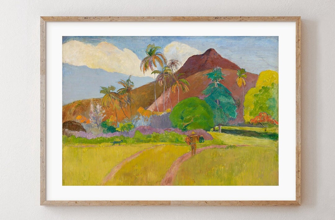 Poster Paul Gauguin Tahitian Landscape Print on Paper Museum - Etsy