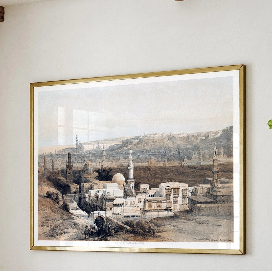 Poster Egypt Cairo Print on Museum Paper of a Color Drawing - Etsy