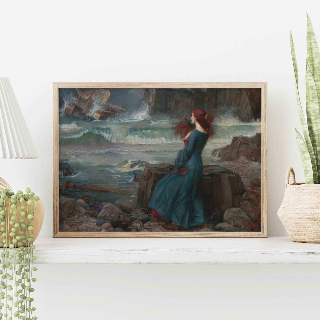 Miranda the Tempest Pre-raphaelite Art Poster by John William ...