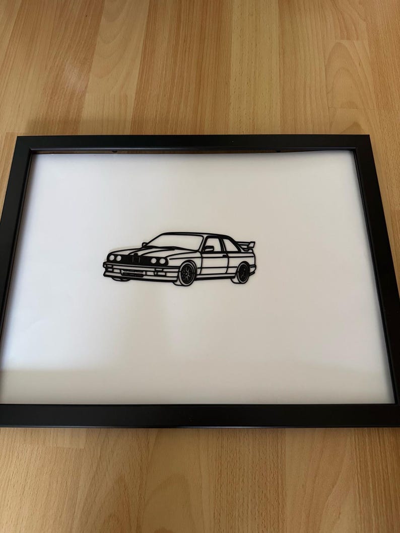 BMW E30 M3 Silhouette SVG PNG DXF | Car Line Art | Digital Download ...
