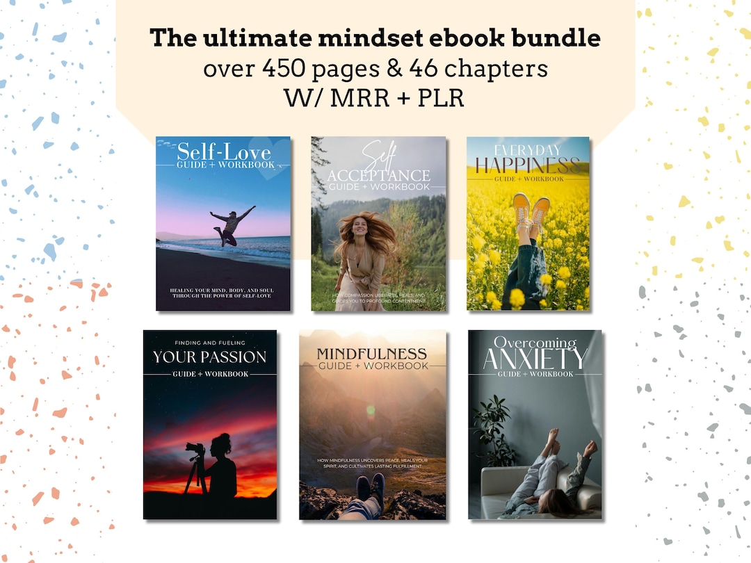 The Mindset Bundle: 6 Growth Guides & Workbooks W/master Resell Rights ...