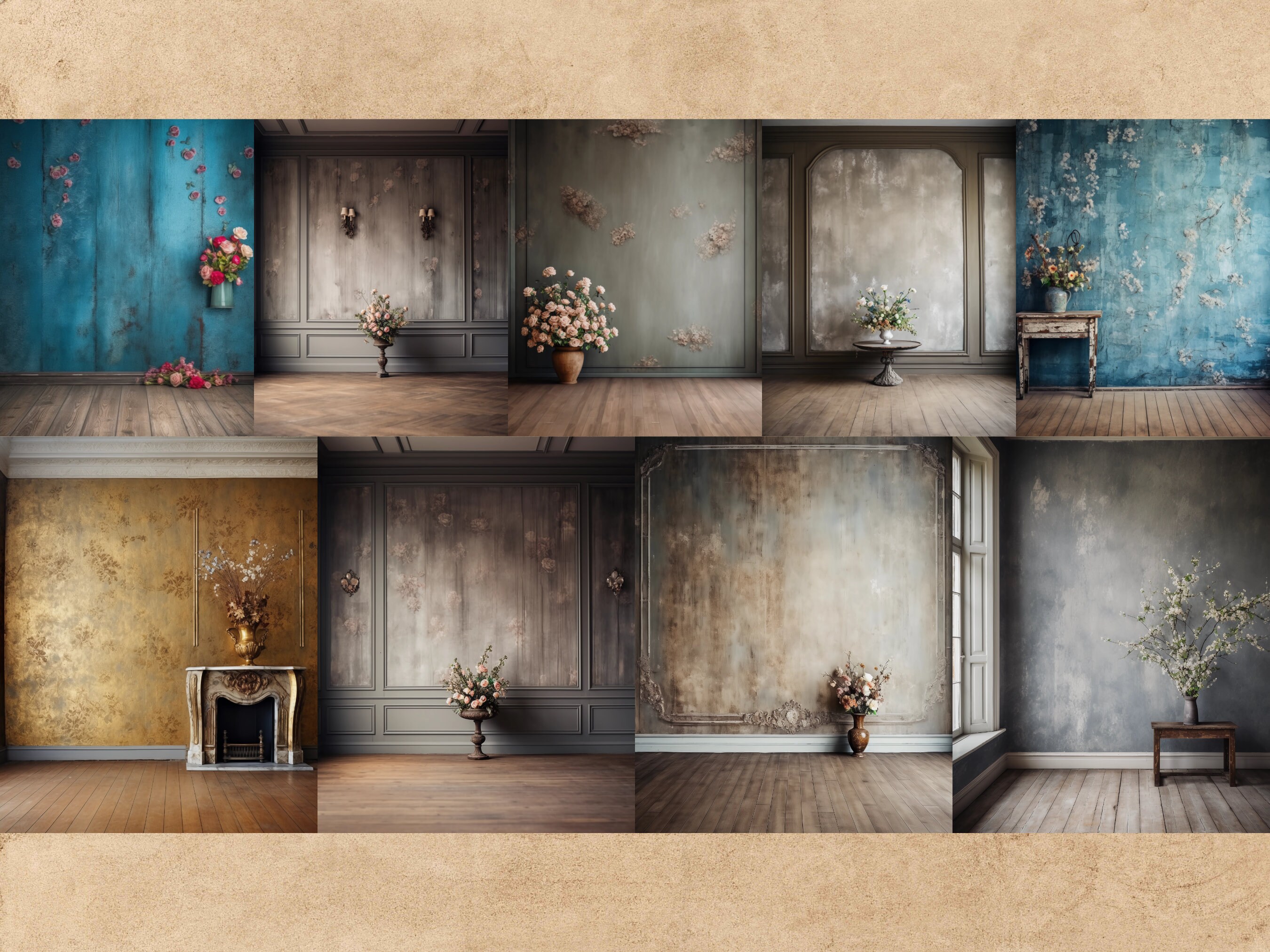 25 Fine Art Textured Digital Backdrops Maternity Boudoir - Etsy