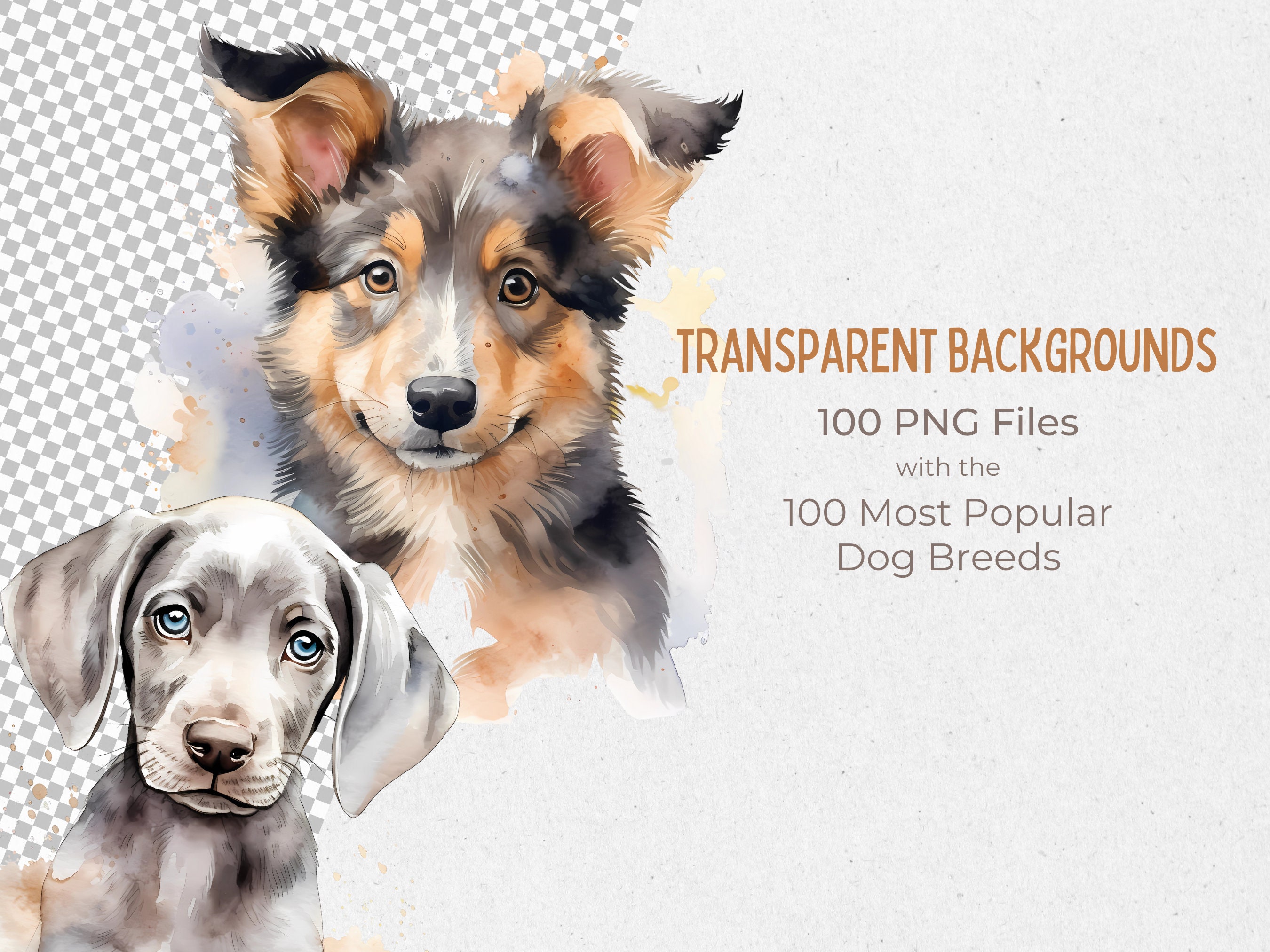 100 Watercolor Puppies Clipart, Dog Clipart, Puppies, Dog PNG Bundle ...