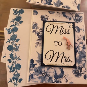 Bridal Party Card: Miss to Mrs. - Etsy