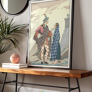 George Barbier Art Deco Collection, Vintage Scottish Wall Art Print ...