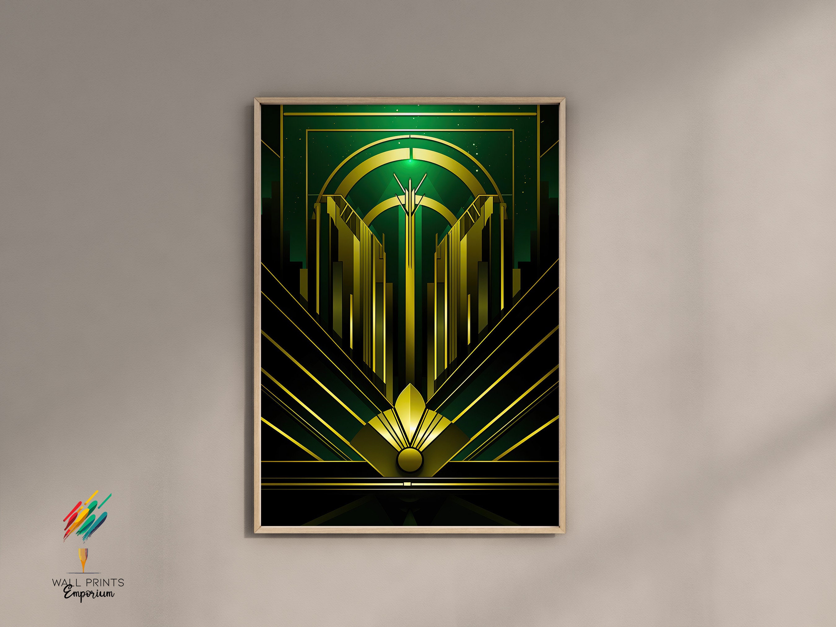 10 Piece Set Art Deco Wall Decor Printable Art Deco Print - Etsy