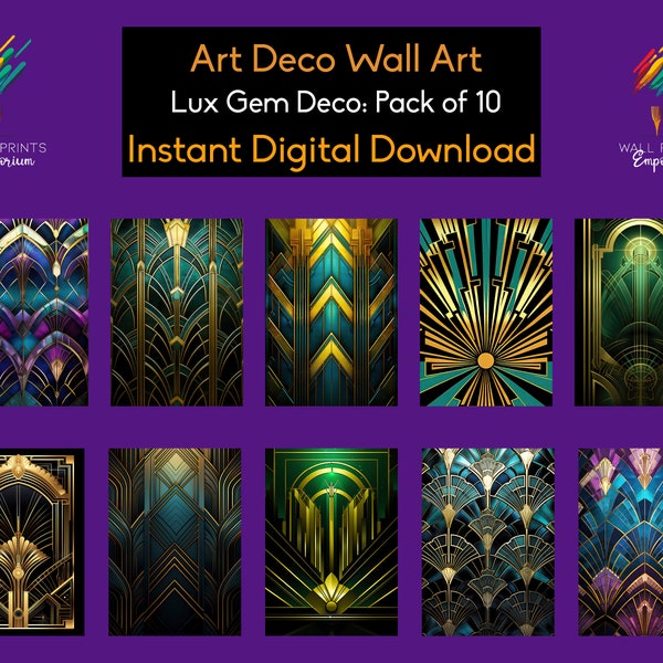 Art Deco Wall Decor - Etsy
