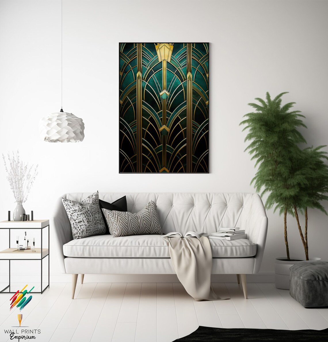 10 Piece Set Art Deco Wall Decor Printable Art Deco Print - Etsy