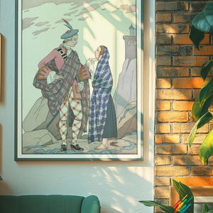 George Barbier Art Deco Collection, Vintage Scottish Wall Art Print ...