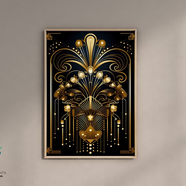 Art Deco Print - Etsy UK