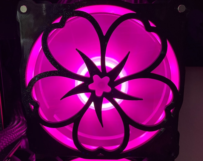 Rounded Sakura Flower - PC Fan Shroud/ Grill /cover - 120mm, 140 Mm ...