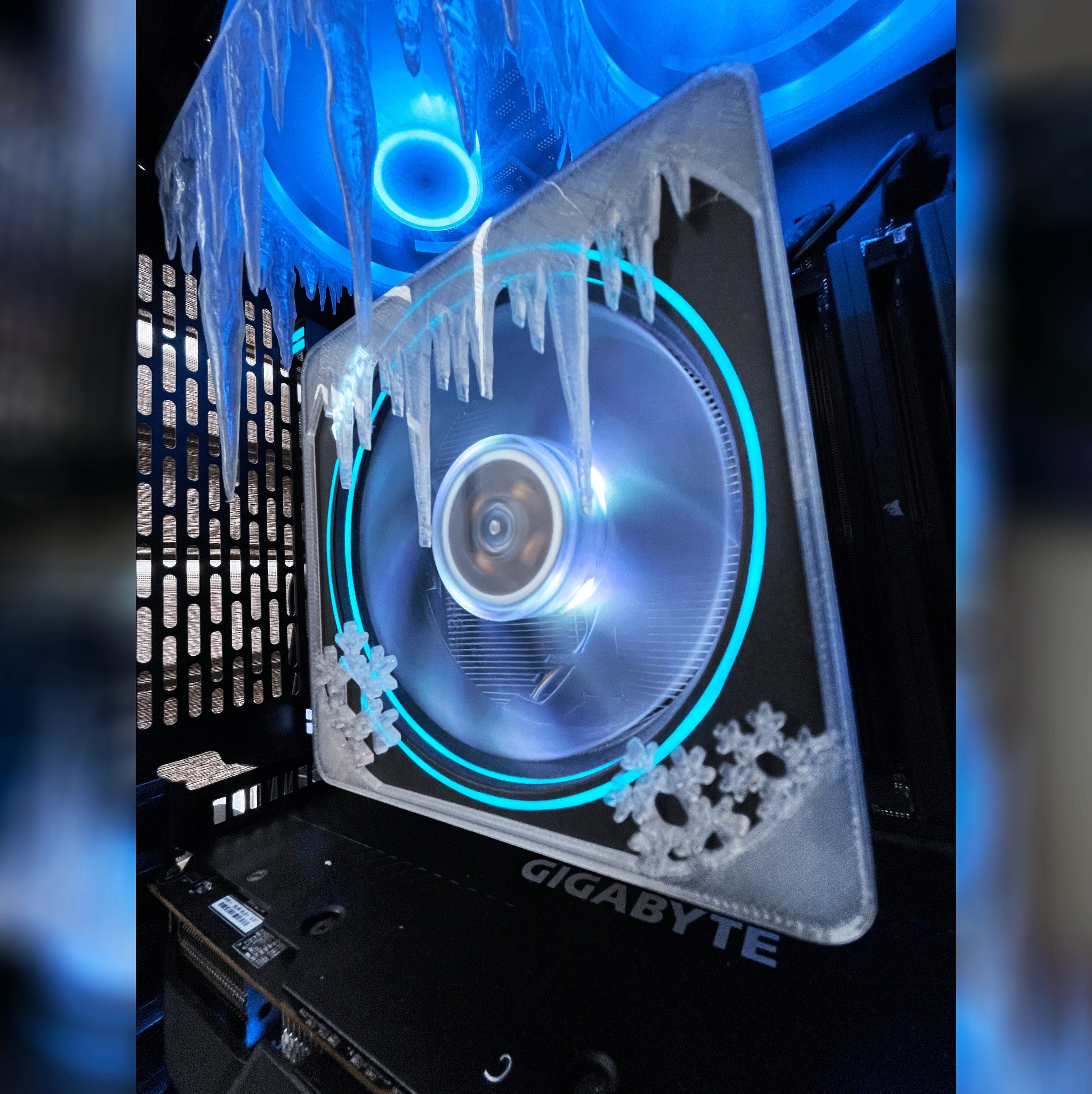 Custom Ice Mod RGB 3D Fan Frame Covers for Gaming Computer PC - Etsy ...