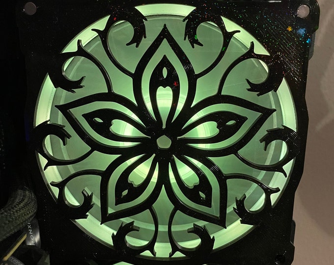 Rounded Sakura Flower - PC Fan Shroud/ Grill /cover - 120mm, 140 Mm ...