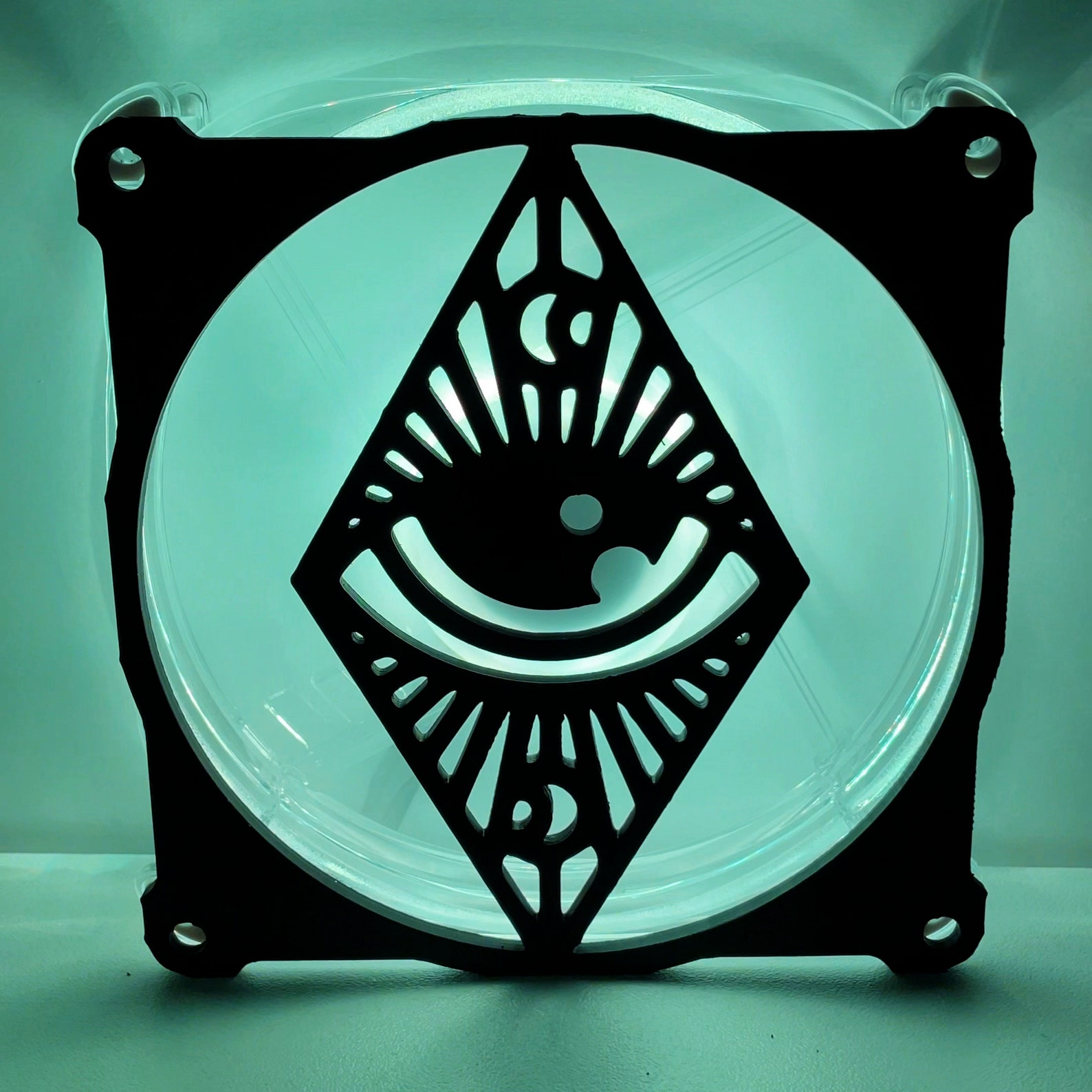 Ethereum Eye Fan Grill: 120mm RGB PC Mod Cover - Etsy