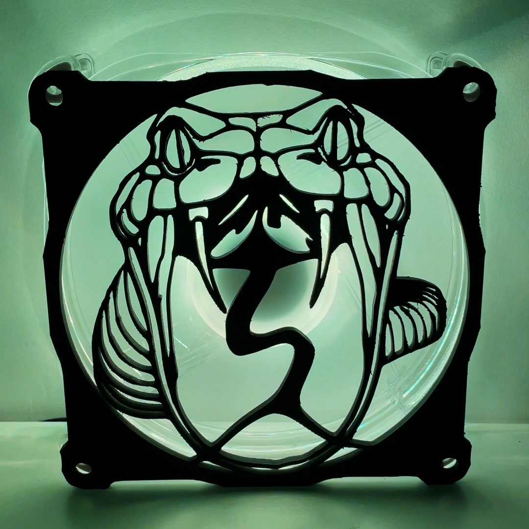 Rattlesnake Fan Grill: 120mm RGB Gaming PC Mod - Etsy