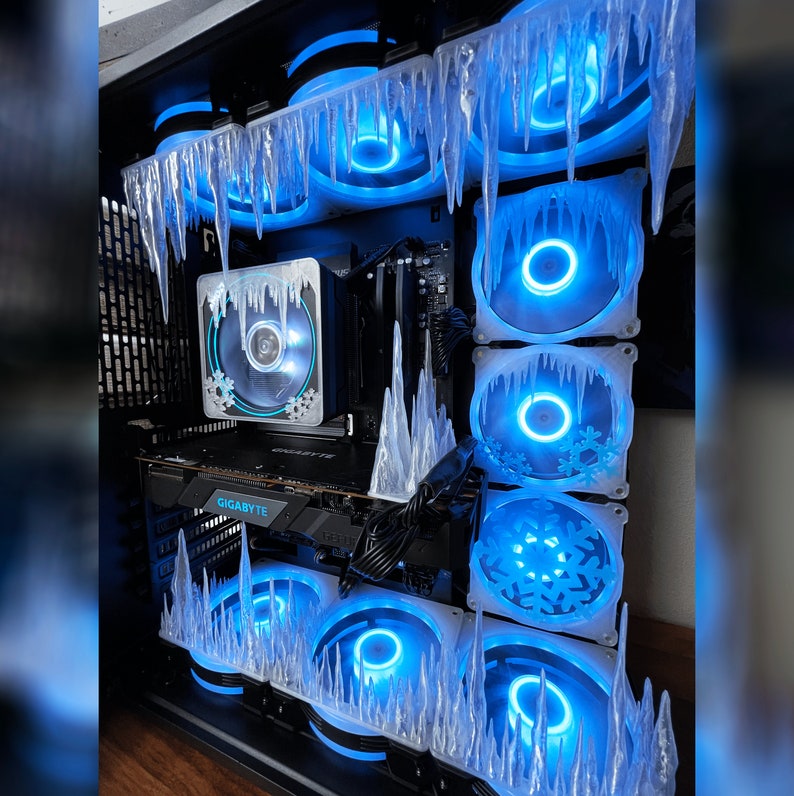 Ice Mod RGB Fan Frame Cover: 3D PC Gaming Accessories - Etsy