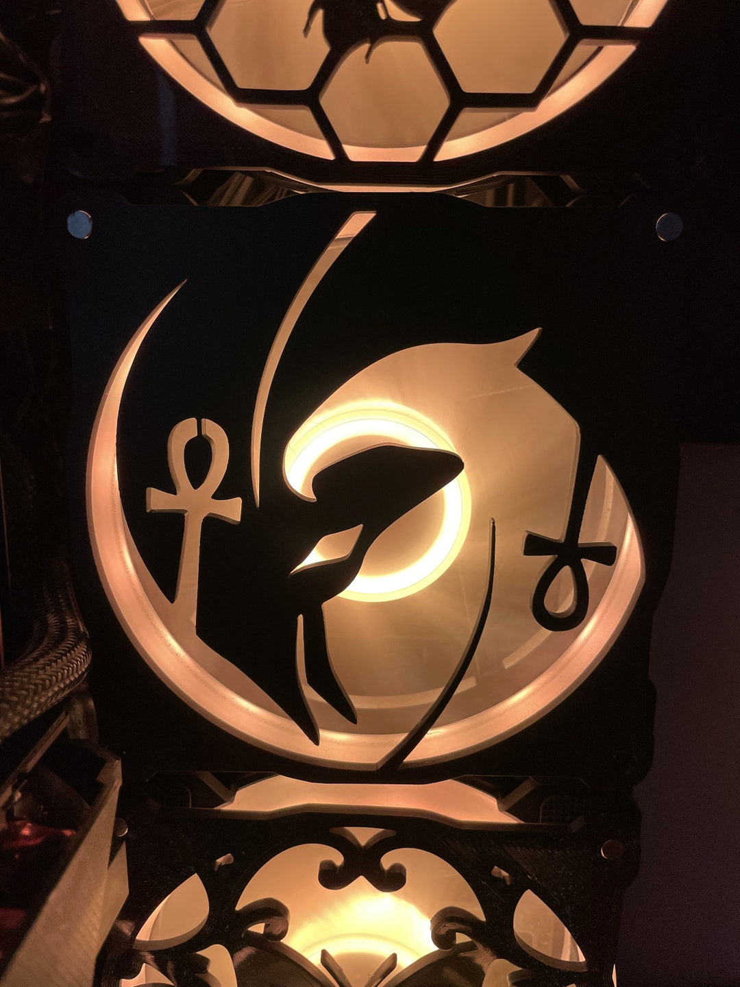 Yin Yang Anubis Fan Cover: 120mm RGB PC Mod - Etsy UK