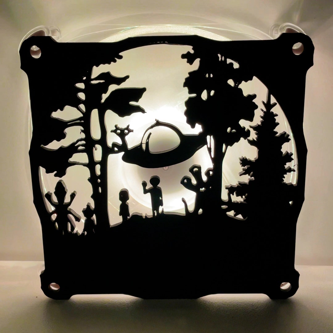 UFO Aliens Fan Cover 120mm RGB Fan Grill - Custom 3D Printed Gaming PC ...