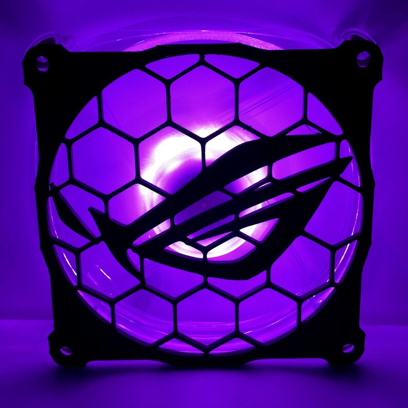 Asus ROG Logo Fan Cover 120mm RGB Fan Grill Custom 3D - Etsy