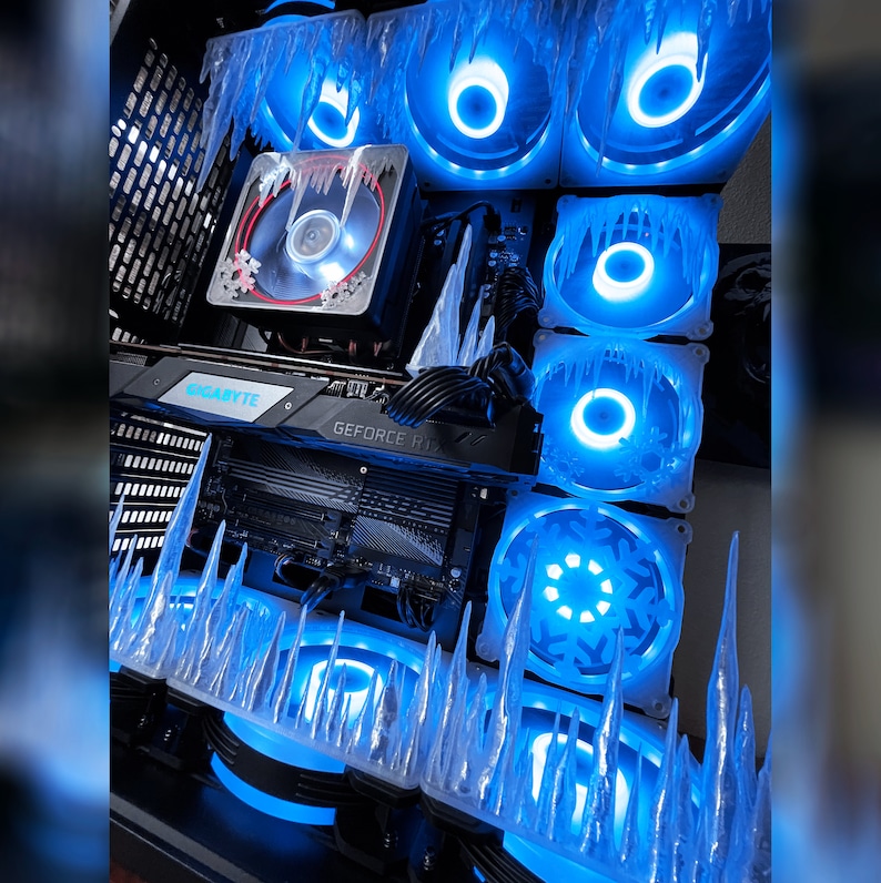 Ice Mod RGB Fan Frame Cover: 3D PC Gaming Accessories - Etsy