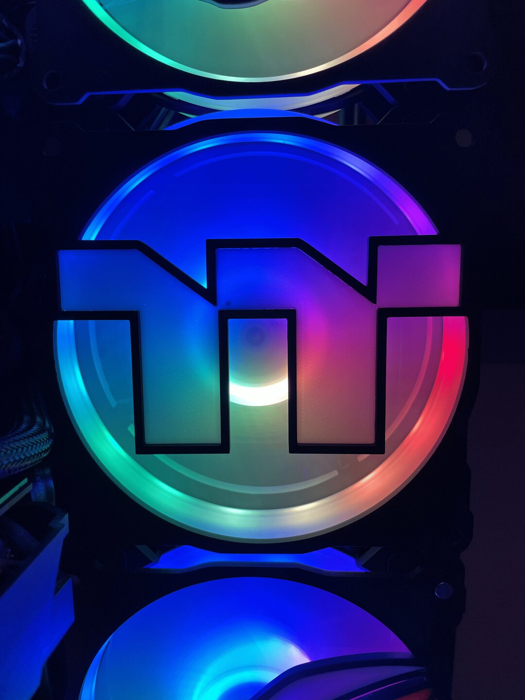 Thermaltake Logo Fan Cover 120mm RGB Fan Grill Custom 3D - Etsy