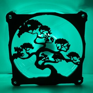 Bonsai Fan Cover 120mm RGB Fan Grill - Custom 3D Printed Gaming PC Fan ...