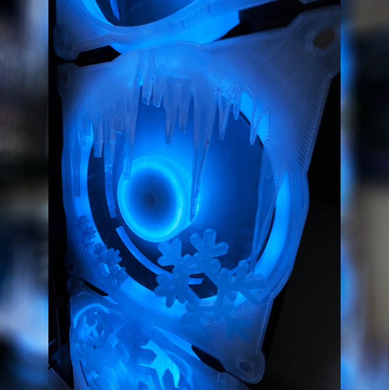 Ice Mod RGB Fan Frame Cover: 3D PC Gaming Accessories - Etsy
